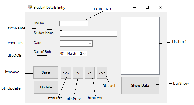 Mini Project In VB NET Microsoft Access Database Connectivity CSVeda