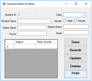 Student Result Project in VB.NET with Printable Report Card - CSVeda