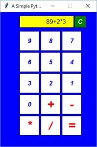 Simple Calculator in Python with GUI - CSVeda