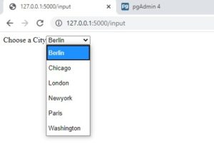Fill a Dropdown/Combo in Flask and PostgreSQL - CSVeda