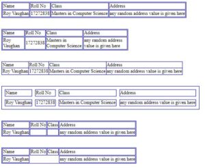 CSS Table - CSVeda